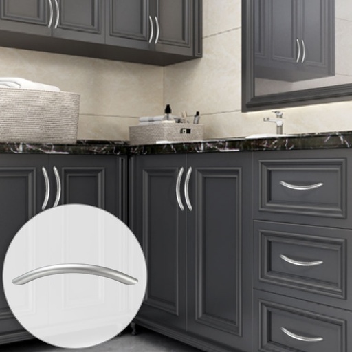 Argentina Cabinet Handle - Aluminum Mod. EM043 | Jako Hardware