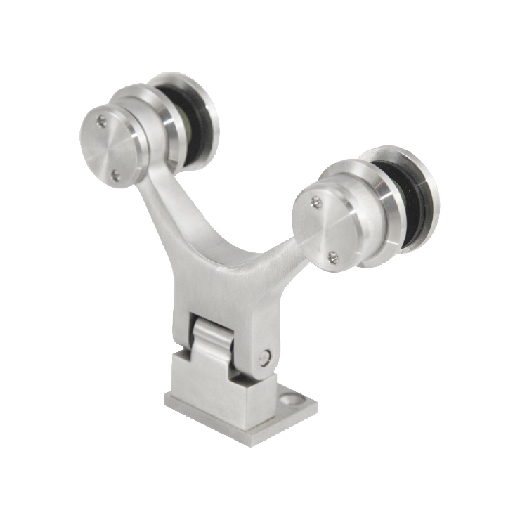 90° Wall-Mount Spider Type 2-Way Hinge Stainless Steel | Vetroglass