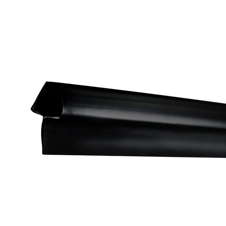 Bottom Rail With Wipe 1/4" - Polycarbonate | Jako Hardware